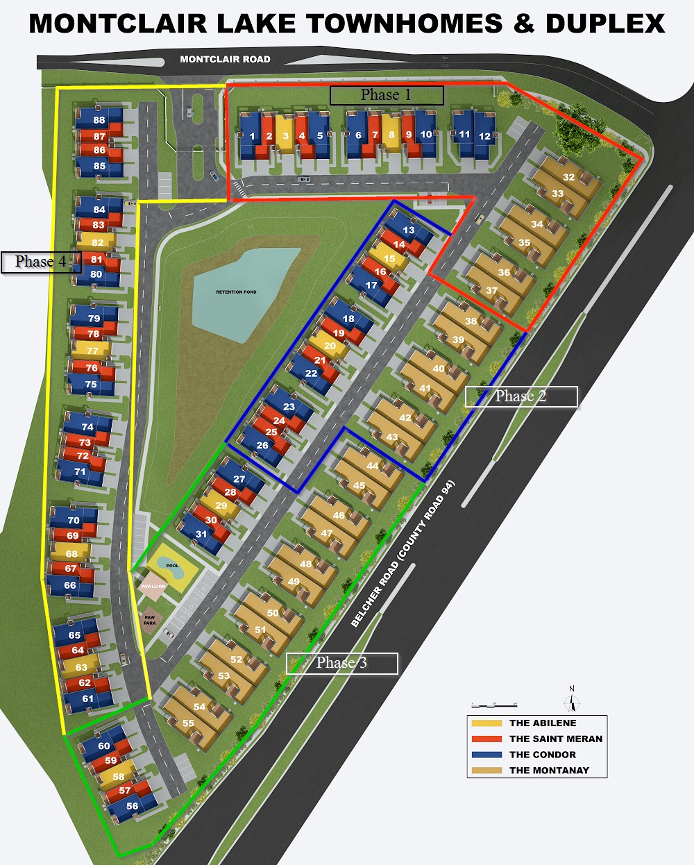 Montclair Lake Site Map Released! – DiGiovanni Homes